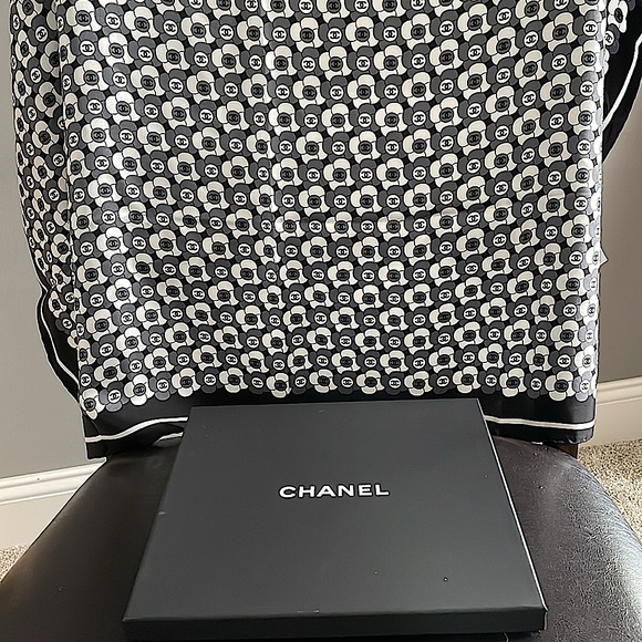CHANEL | Accessories | Chanel Silk Scarf | Poshmark